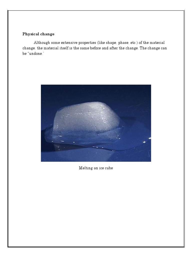 Exploring the Future of Physical Change Examples in Science and ...